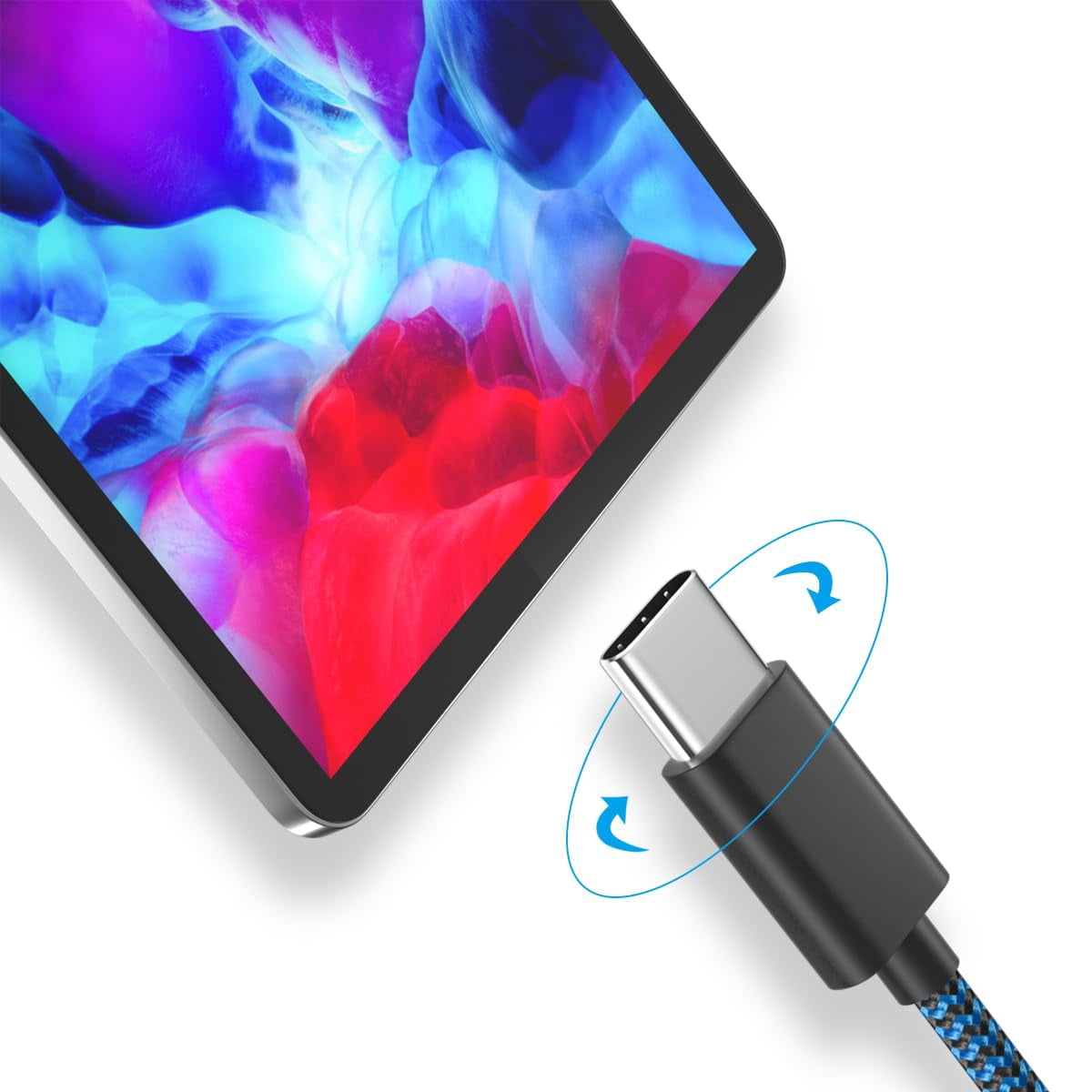 TRHOO-USB-C Charger Cable Compatible with iPad Pro 12.9-inch (3rd 4th ...