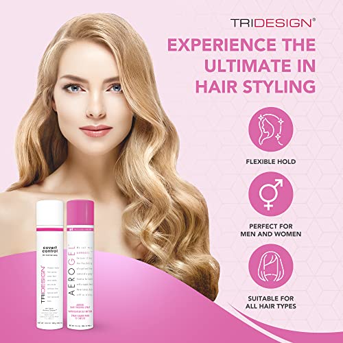TRI Aerogel & Covert Control Holding Hair Spray - Hairspray for Women ...