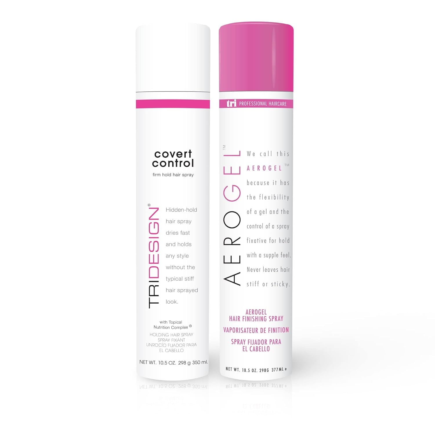 TRIDESIGN Aerogel and Covert Control Hairspray, Firm Hold, Texture and ...