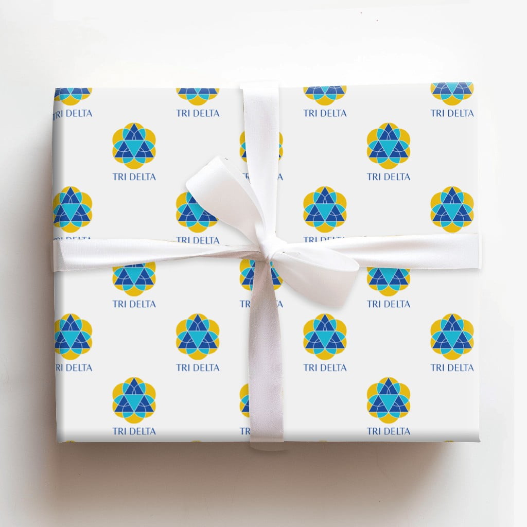 TRI DELTA Geometric Symbol Gift Wrapping Paper - Walmart.com