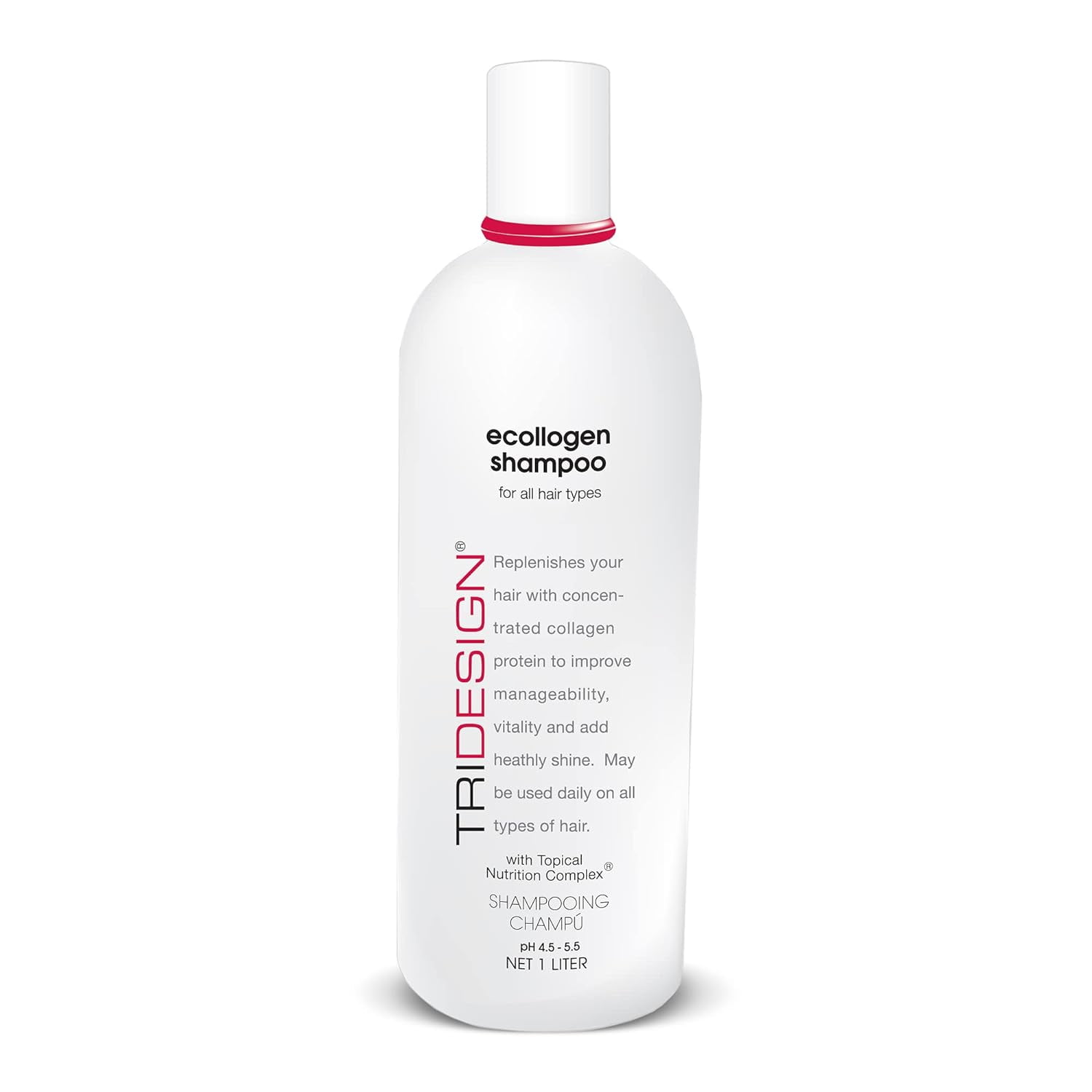 TRIDESIGN Ecollogen Shampoo, Hydrating and Moisturizing Hair Care, 33.8 ...
