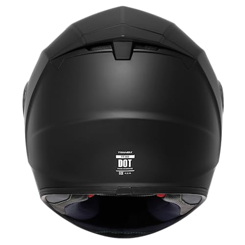 TRIANGLE Full Face Motorcycle Helmet with Extra Tinted Visor for Men ...