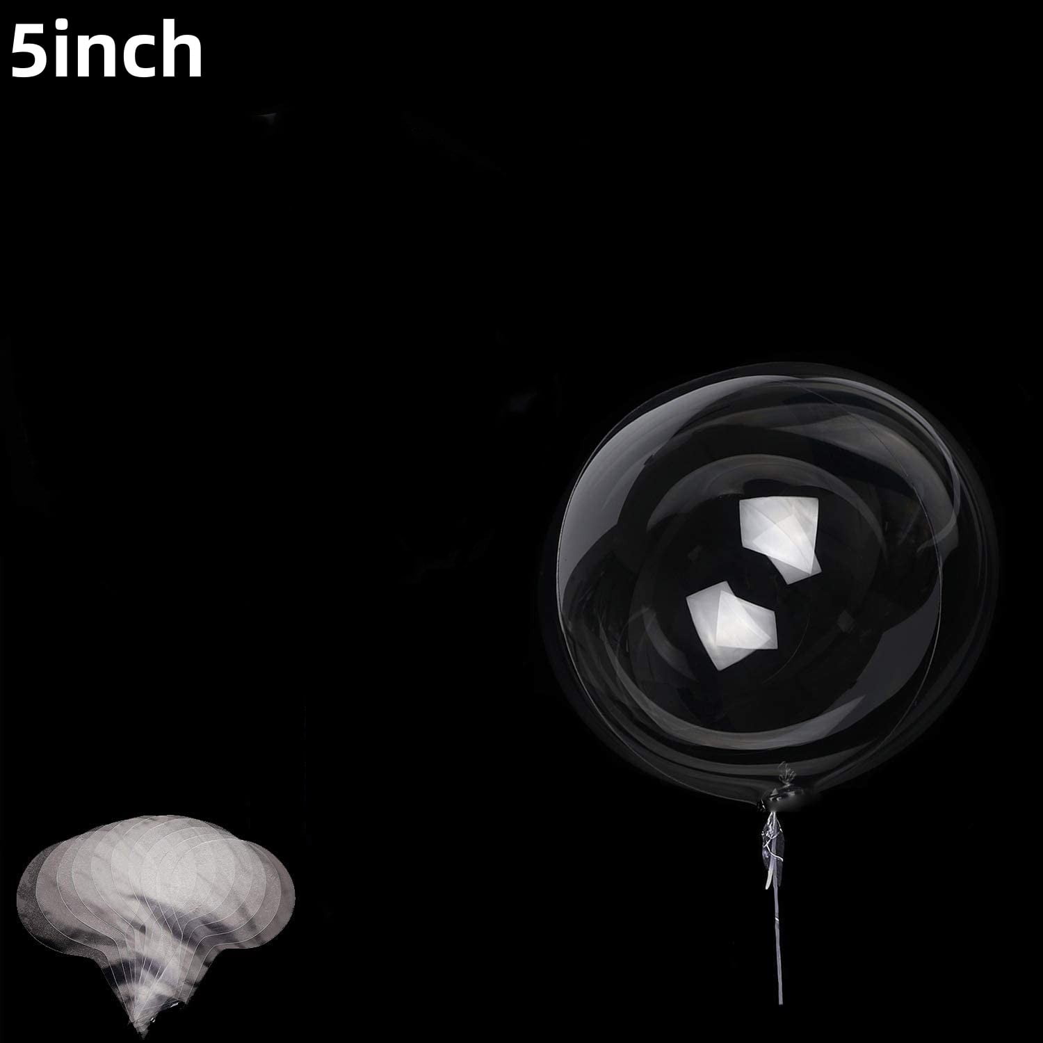 TRIANU 100Pcs Bobo Balloons, 5 inch Mini Transparent Balloon for ...