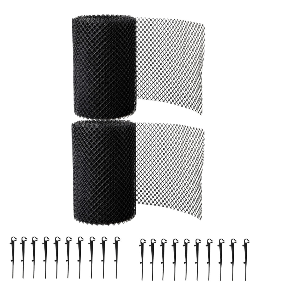 TRIANU 2 Rolls Gutter Guards with 20 Clip Hooks for Easy Installation ...