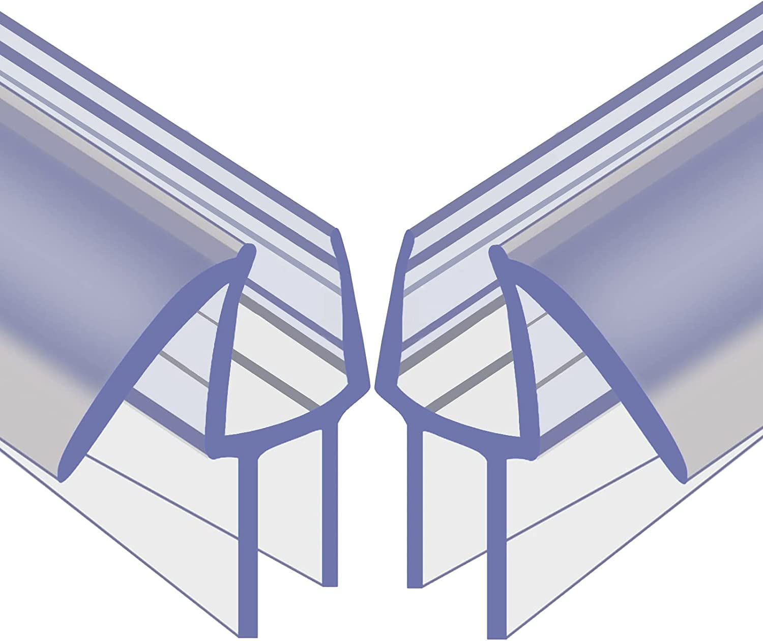 TRIANU 3 Pack Premium Frameless Shower Door Bottom Seal Strip - Glass ...