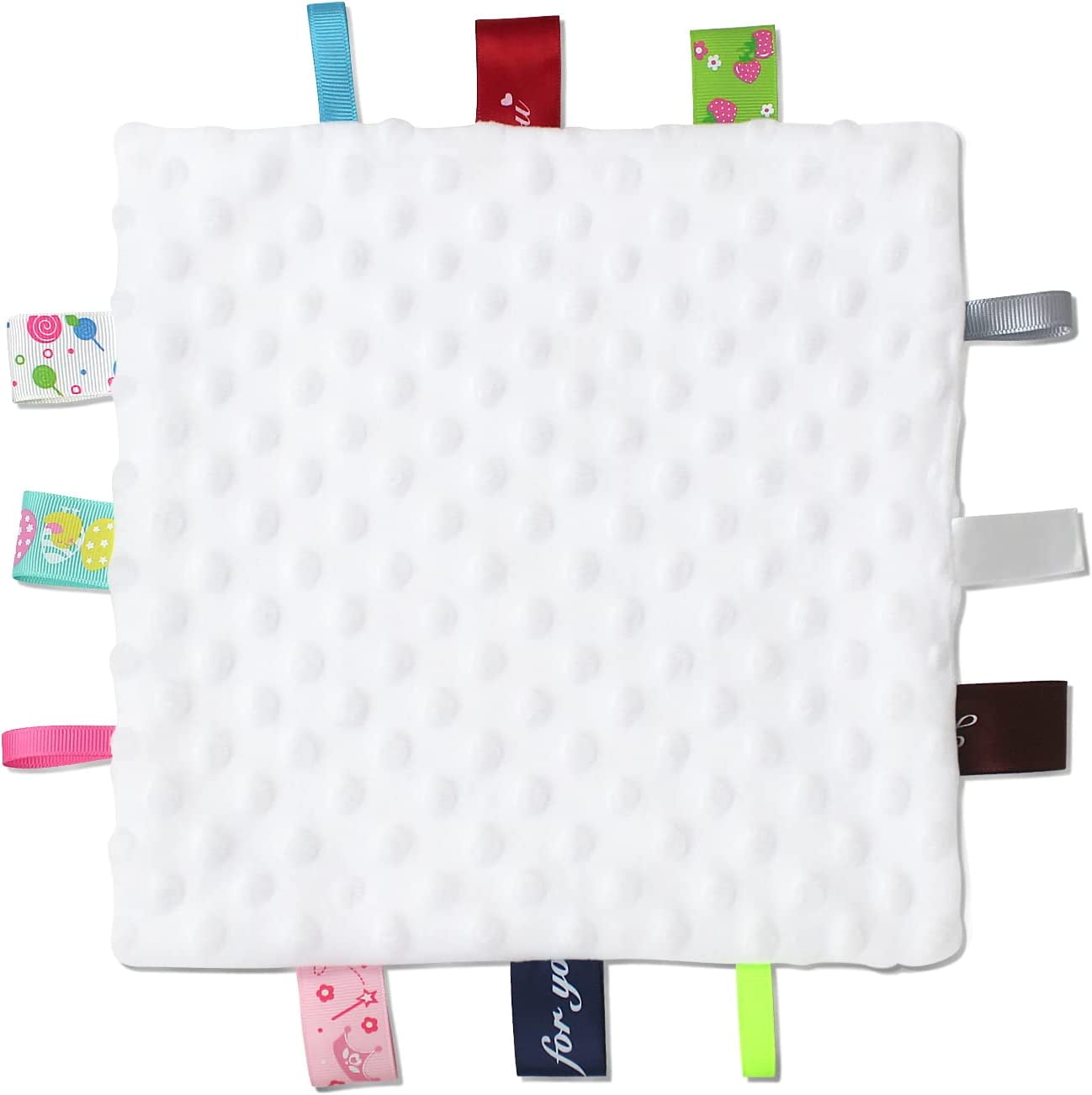 TRIANU Baby Tag Security Blankets for Babies, Sensory Soothing Taggy ...