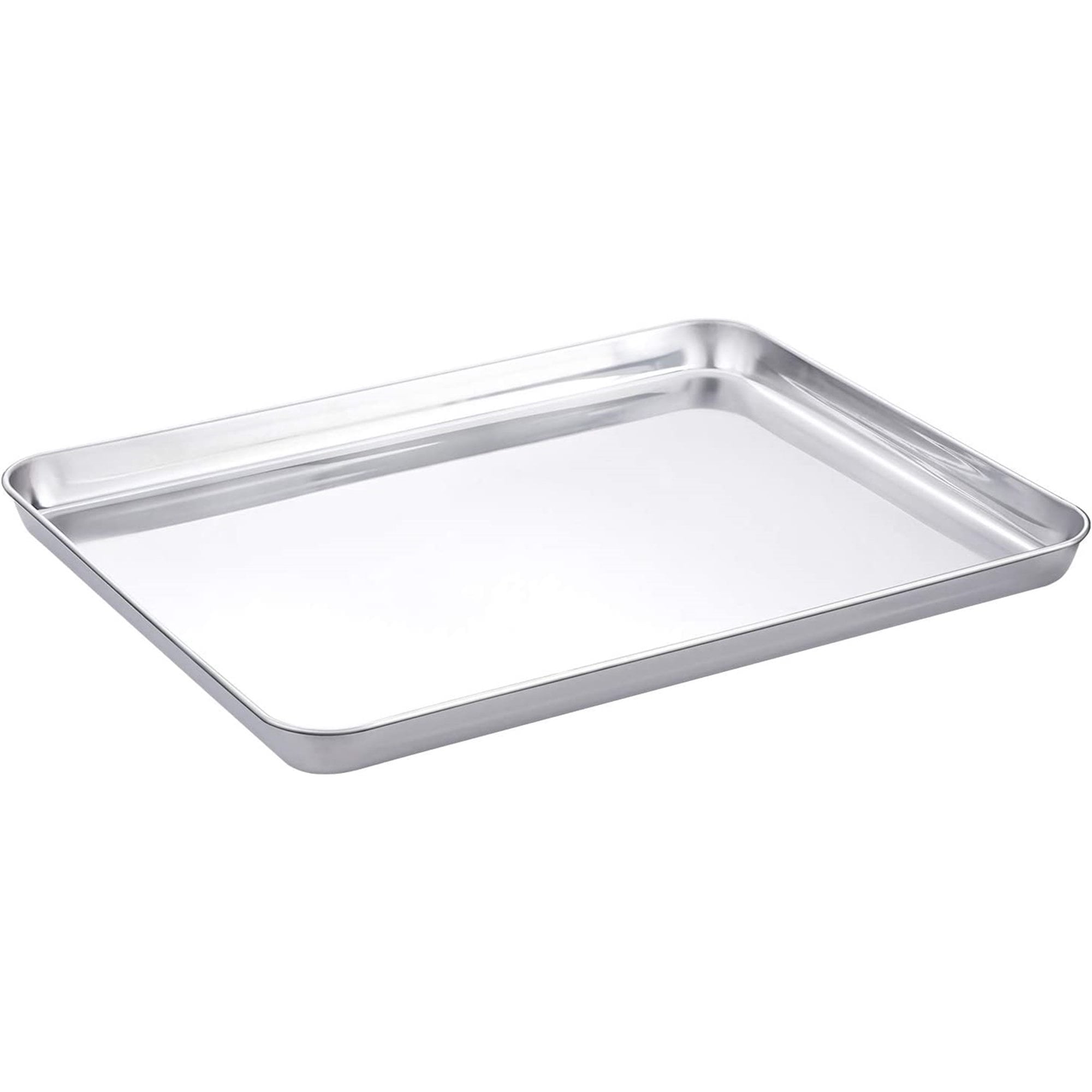 Trianu Baking Sheet Stainless Steel Baking Tray, Cookie Sheet Oven Pan ...