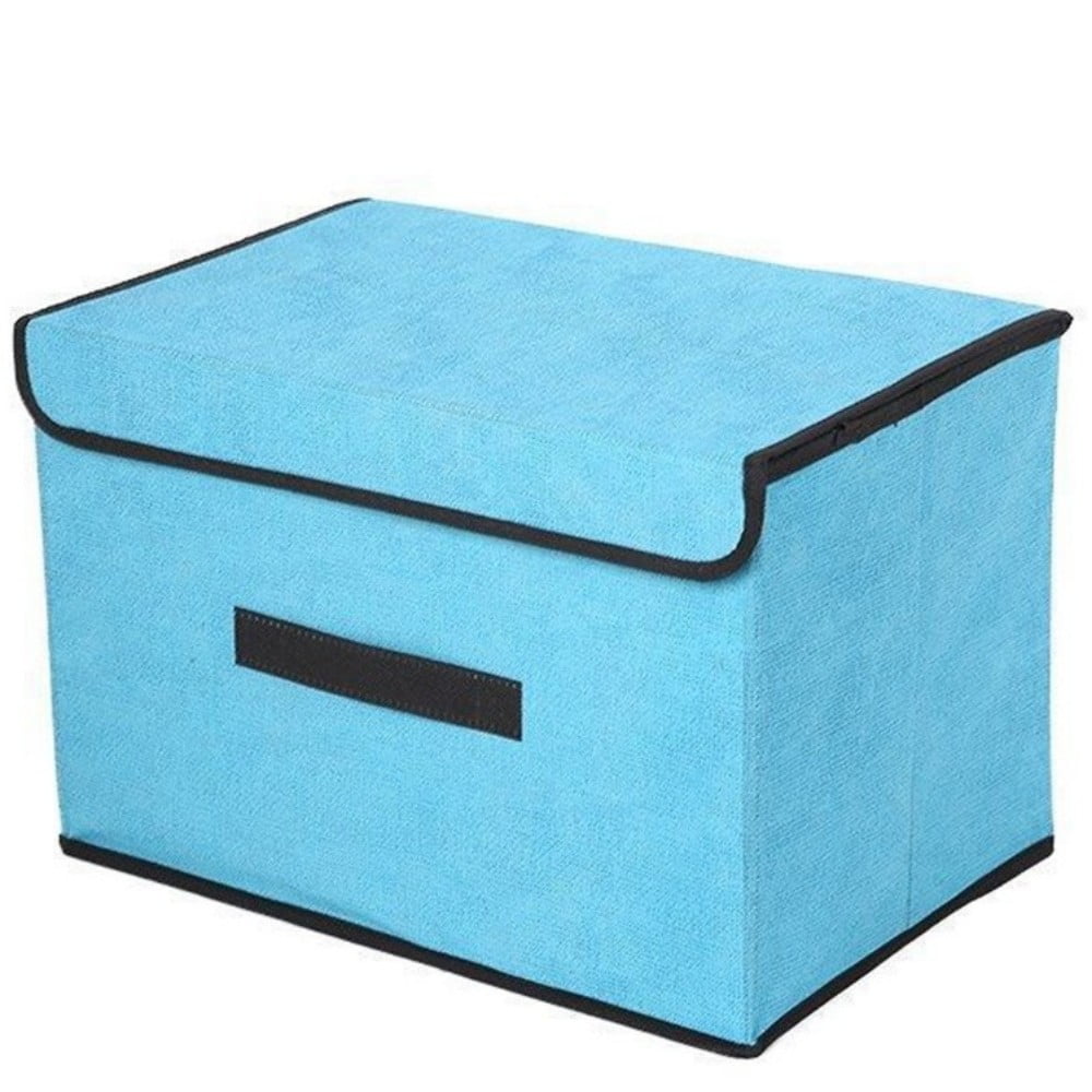 TRIANU Foldable Storage Boxes with Lids 4 Pack Fabric Storage Bins with ...