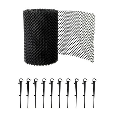 Frost King 6in. X 20ft. Black Plastic Mesh Gutter Guard - Walmart.com