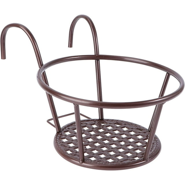 TRIANU Hanging Planters Basket, Hanging Railing Planters Flower Pot ...