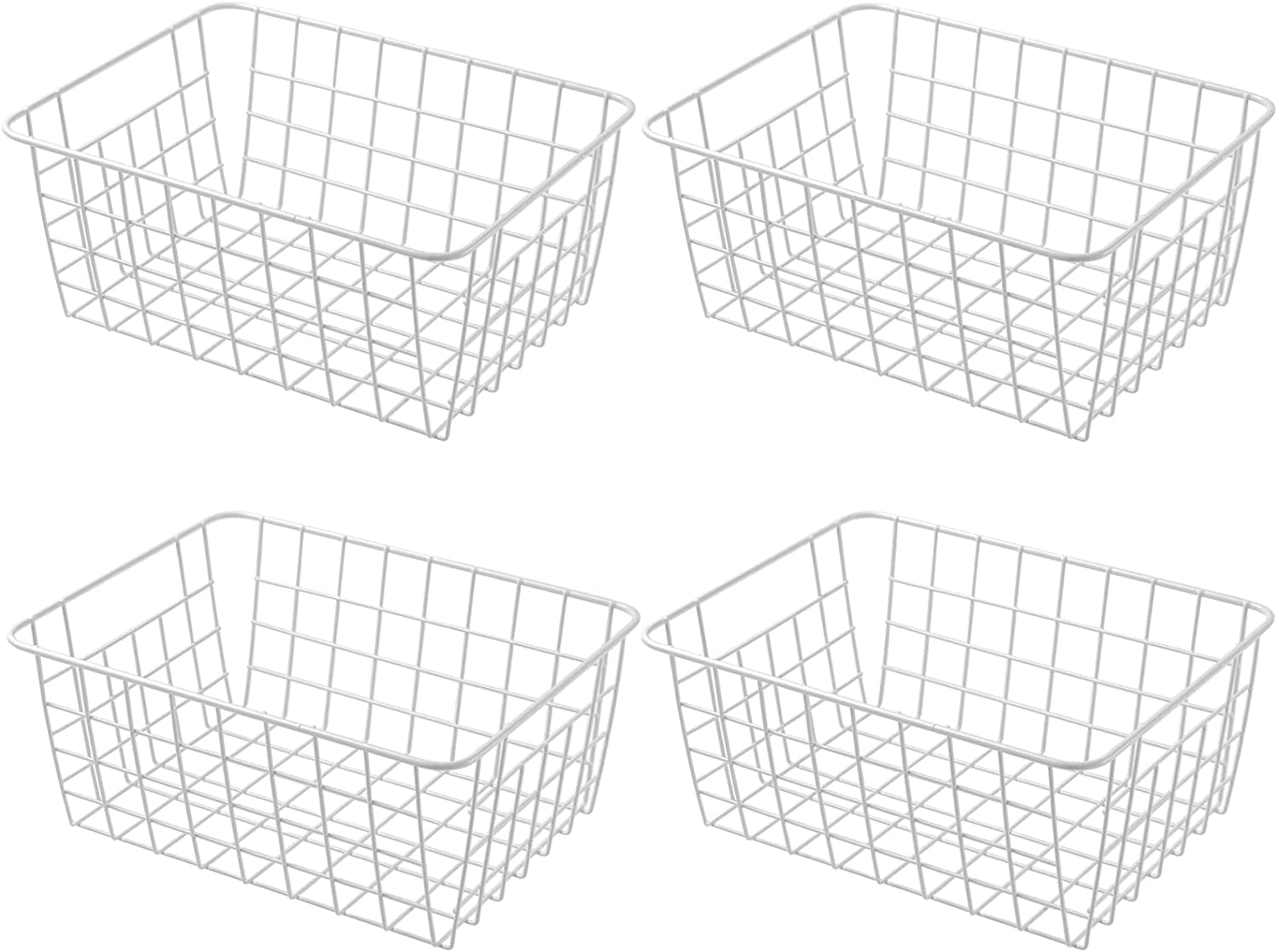 TRIANU Metal Wire Baskets for Organizing Household Pantry Storage ...
