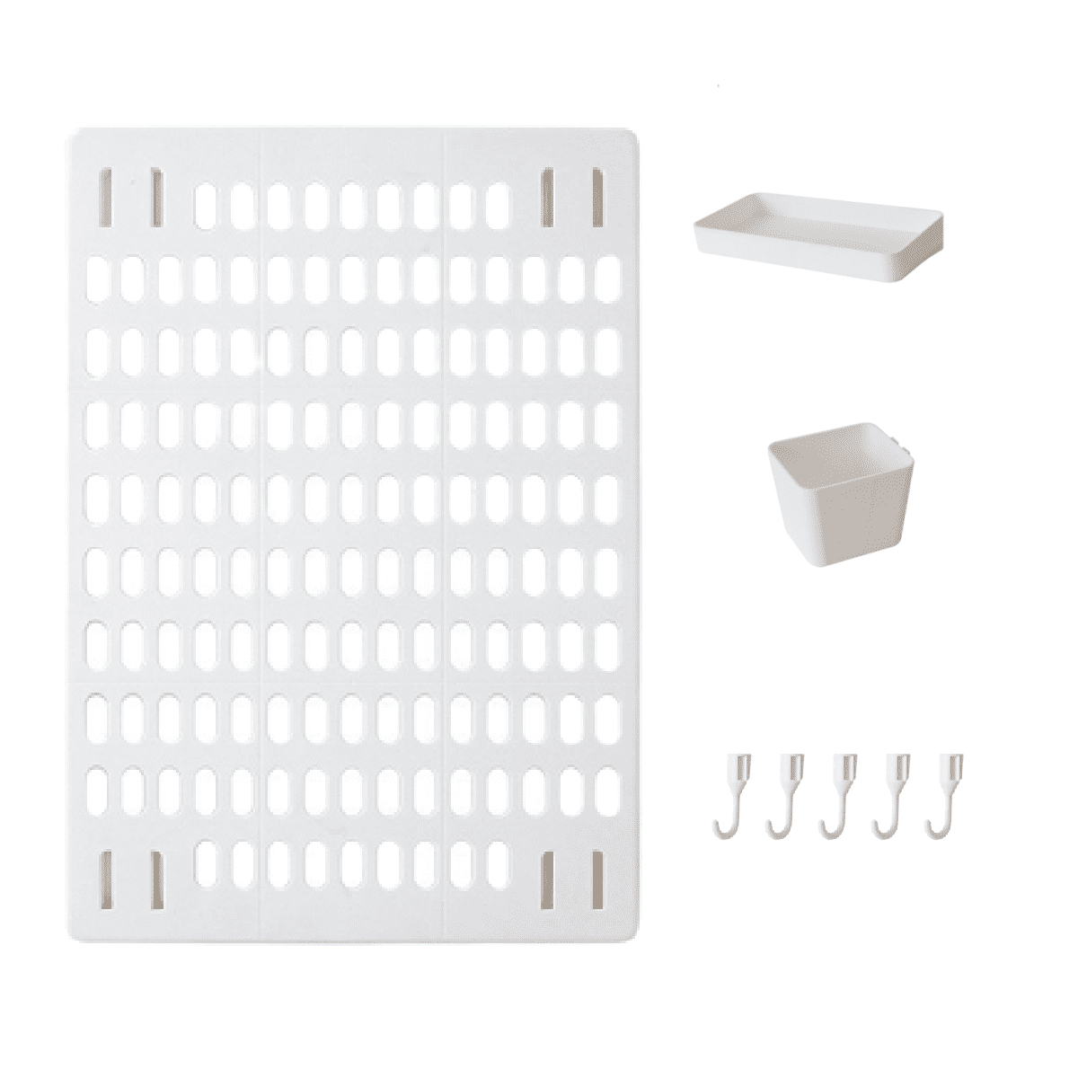 TRIANU Pegboard Combination Kit, Plastic Pegboard Wall Organizer ...