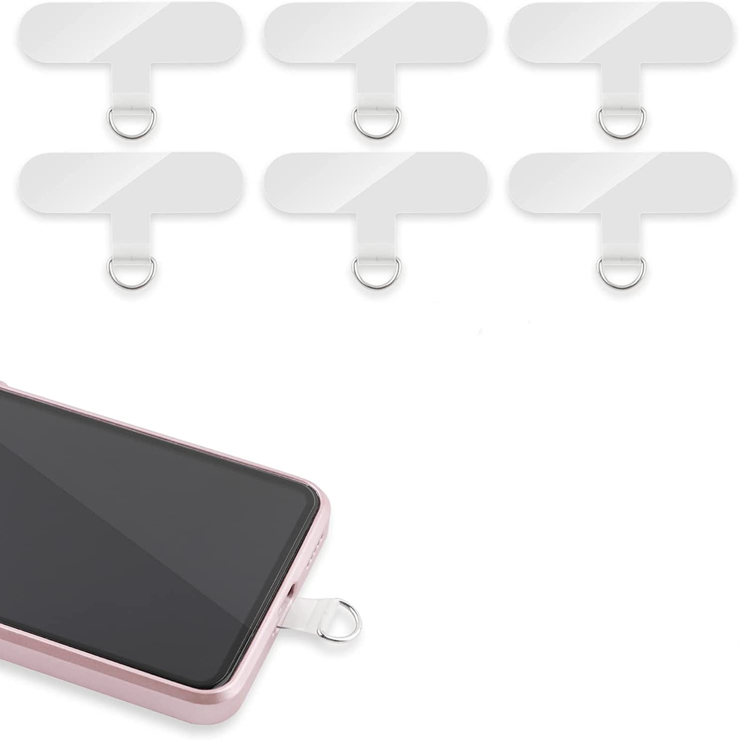 TRIANU Phone Lanyard Tab 6Pcs Universal Phone Tether Patches TPU ...