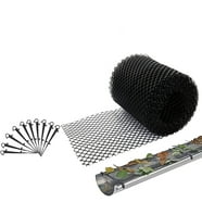 Gutter Guard Mesh 16 Ft X 6In Black Plastic 5" & 6" Gutters Cover Easy ...