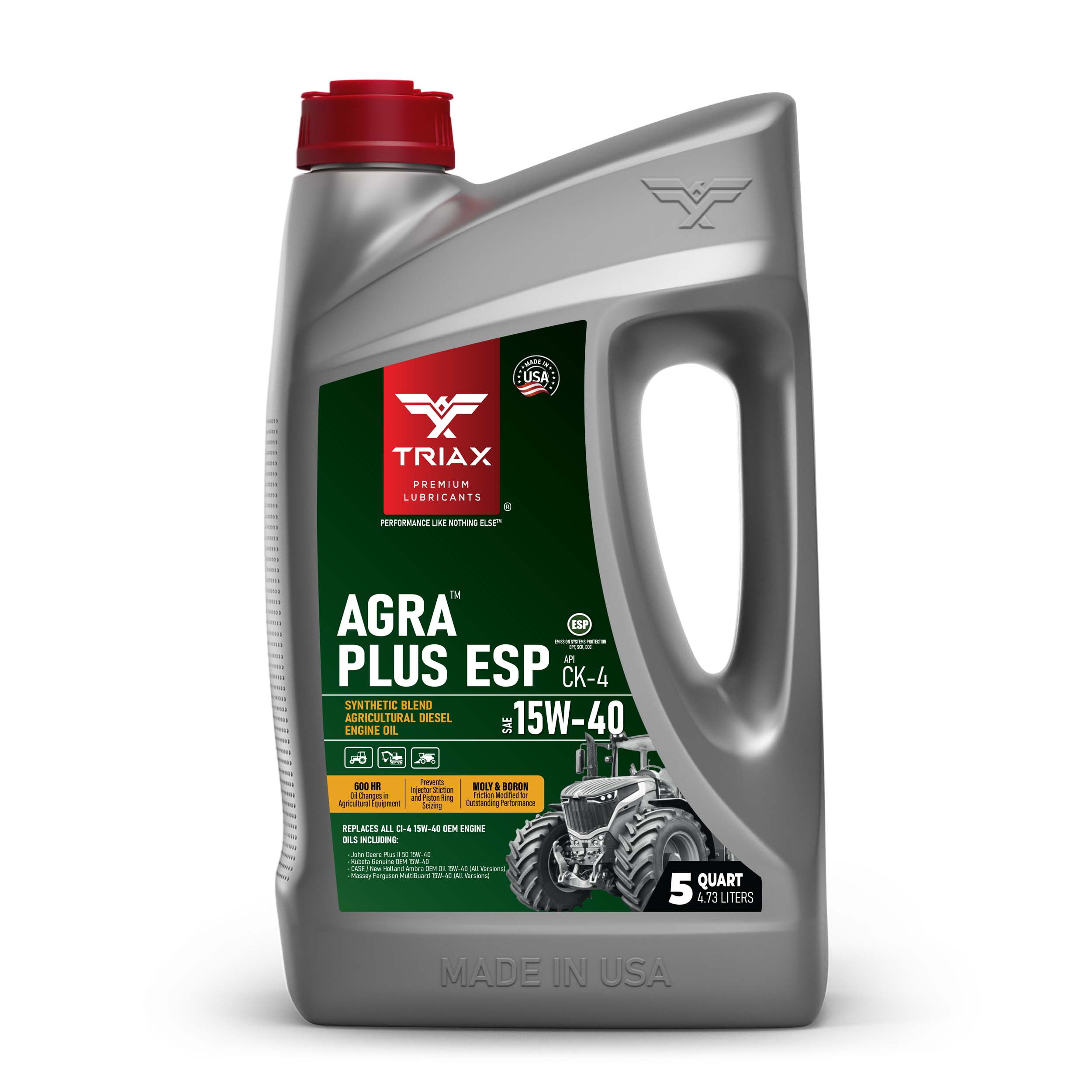 TRIAX Agra Plus ESP 15W-40 Diesel Engine Oil, 5 Quart - Walmart.com