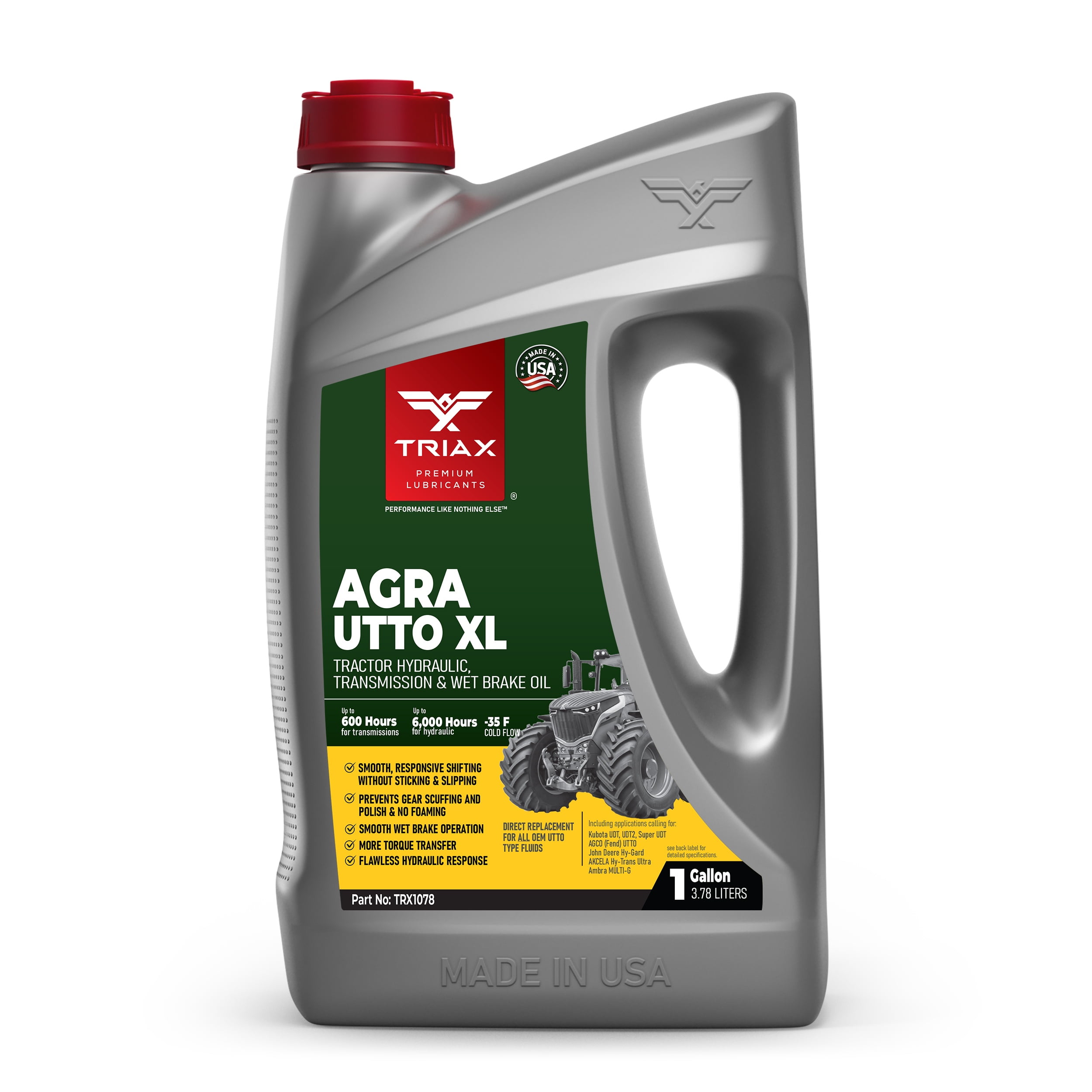 TRIAX Agra UTTO XL Tractor Transmission and Hydraulic Oil,1 Gallon - Walmart.com