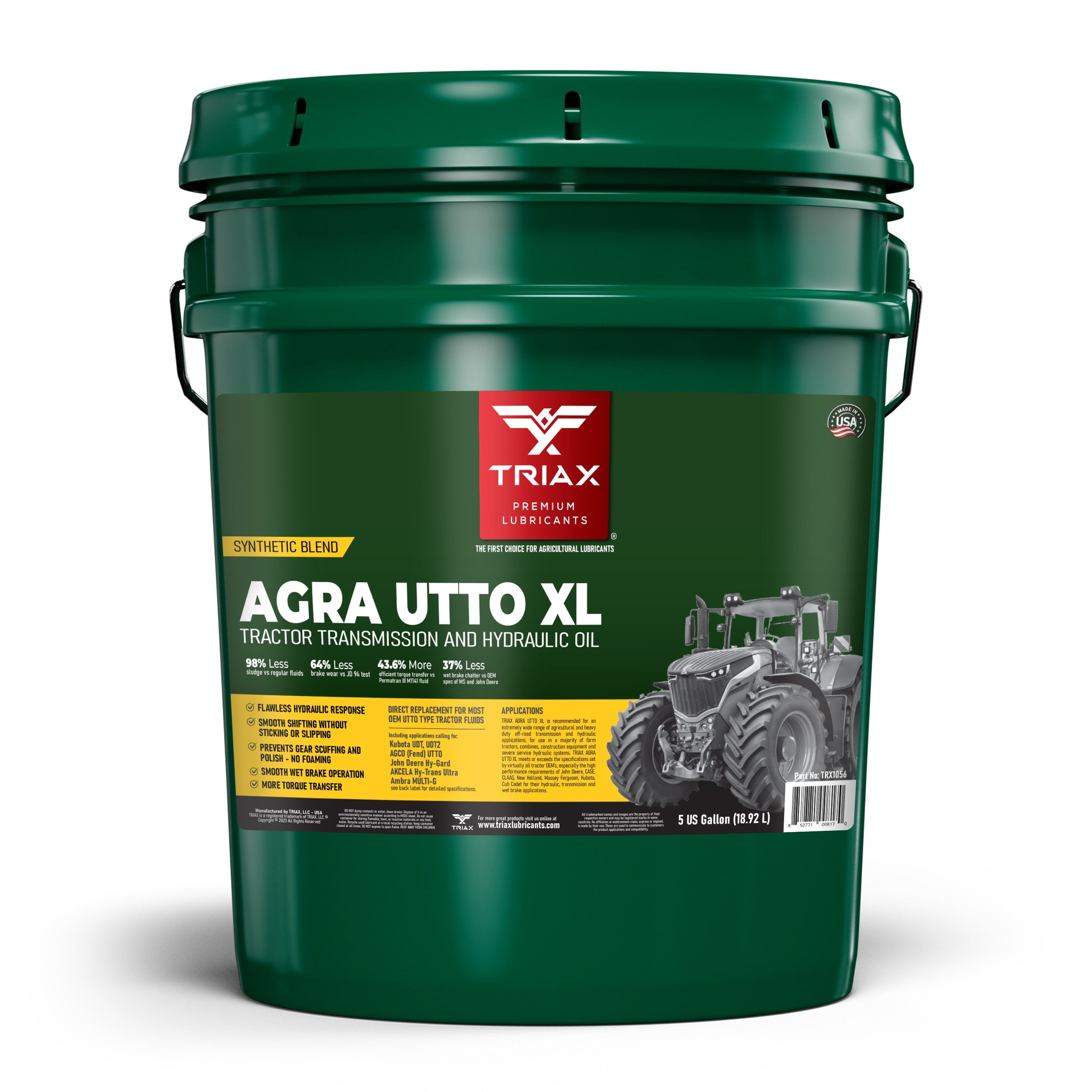 TRIAX Agra UTTO XL Tractor Transmission and Hydraulic Oil, 5 Gallon ...