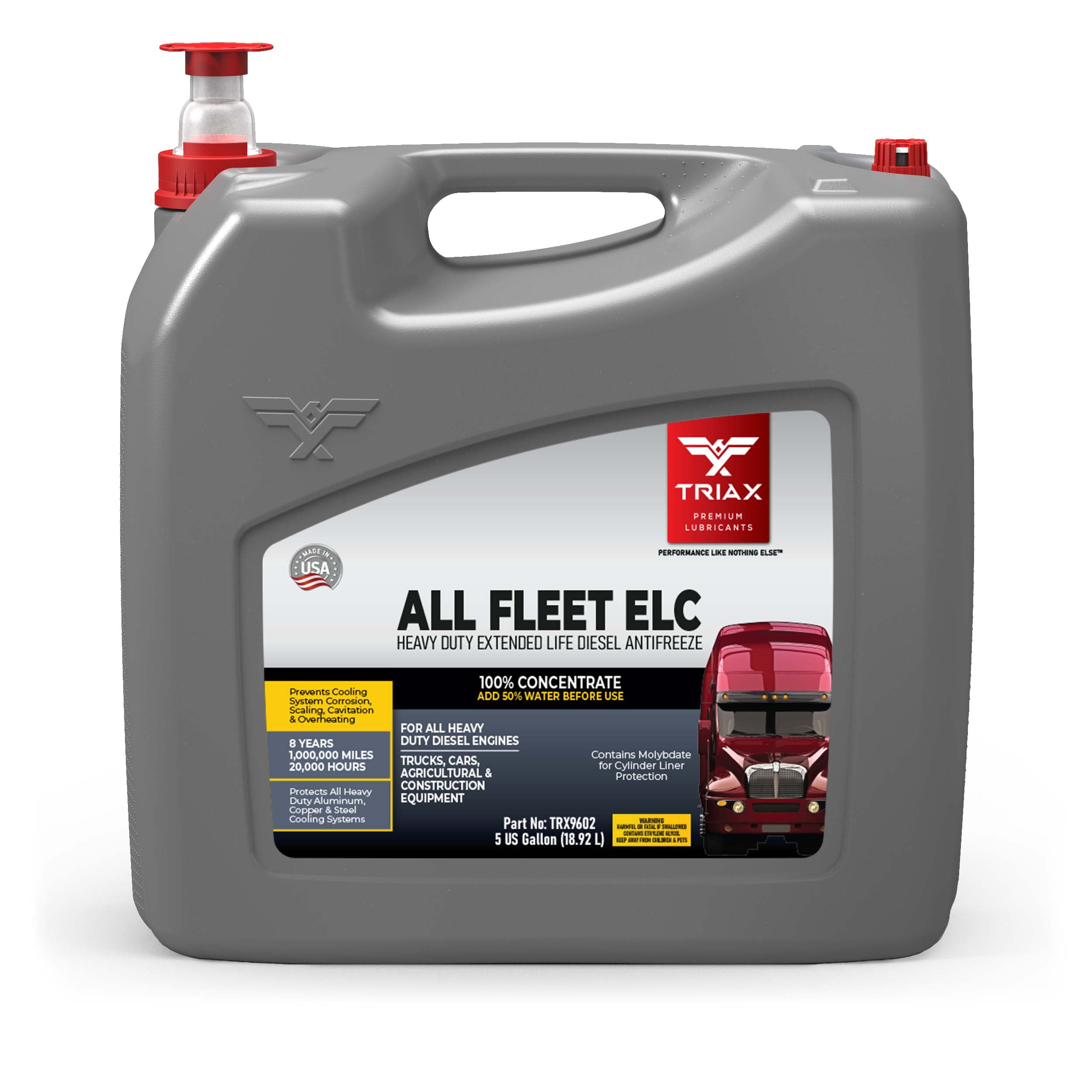 TRIAX All Fleet ELC Diesel Antifreeze Concentrate, 5 Gallon - Walmart.com
