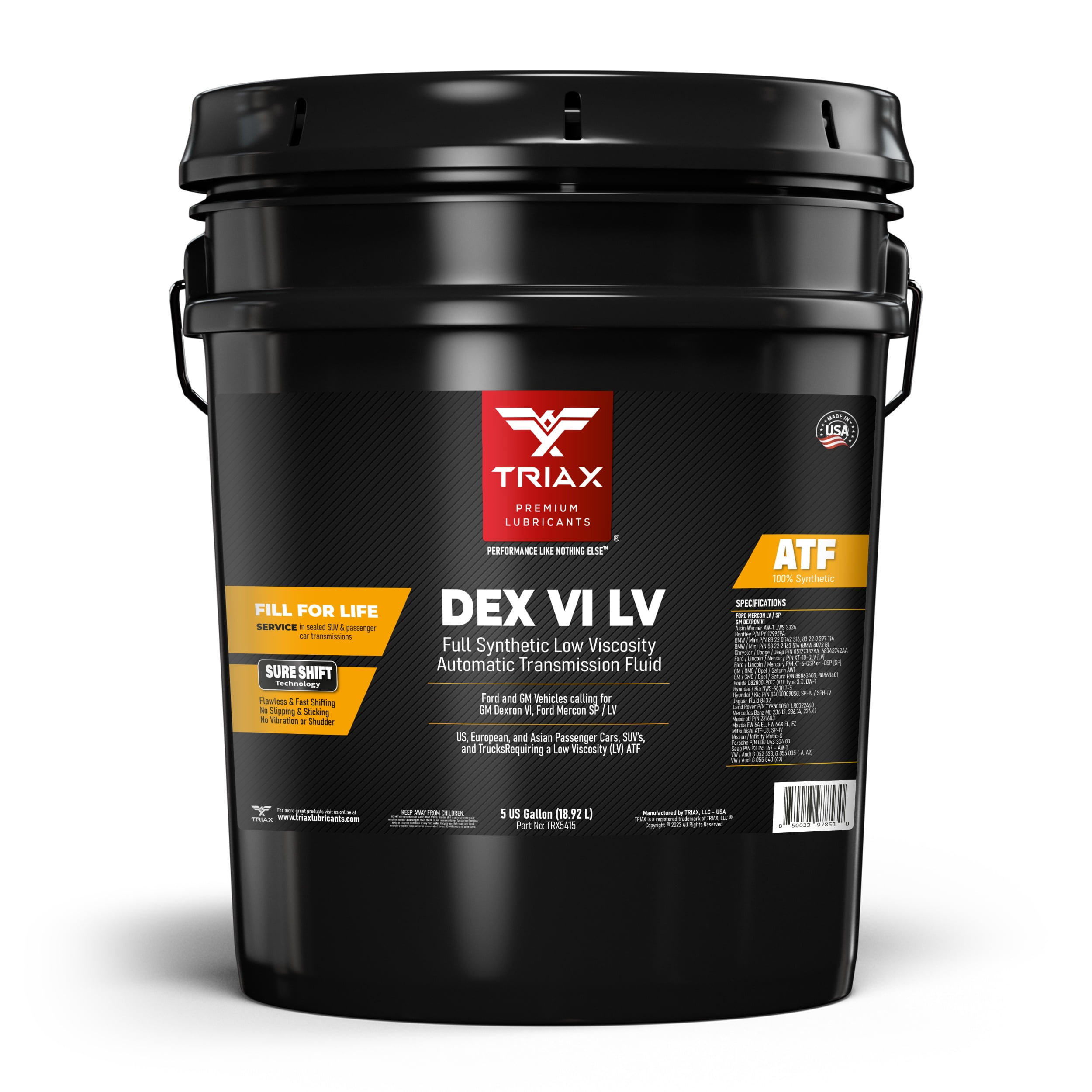 TRIAX DEX VI LV ATF - Full Synthetic Automatic Transmission Fluid - OEM ...