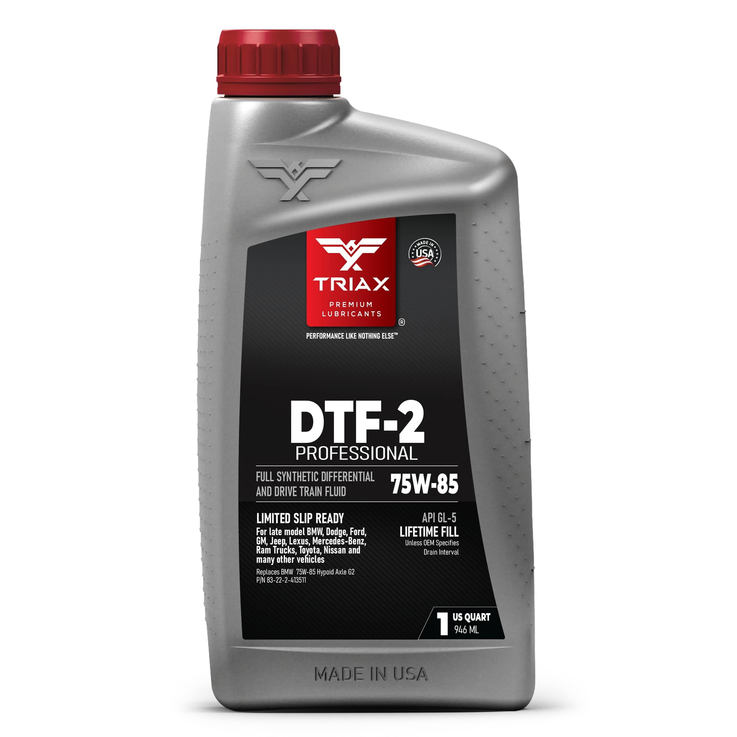 TRIAX DTF-2 Professional 75W-85 GL-5 Full Synthetic, Differential ...