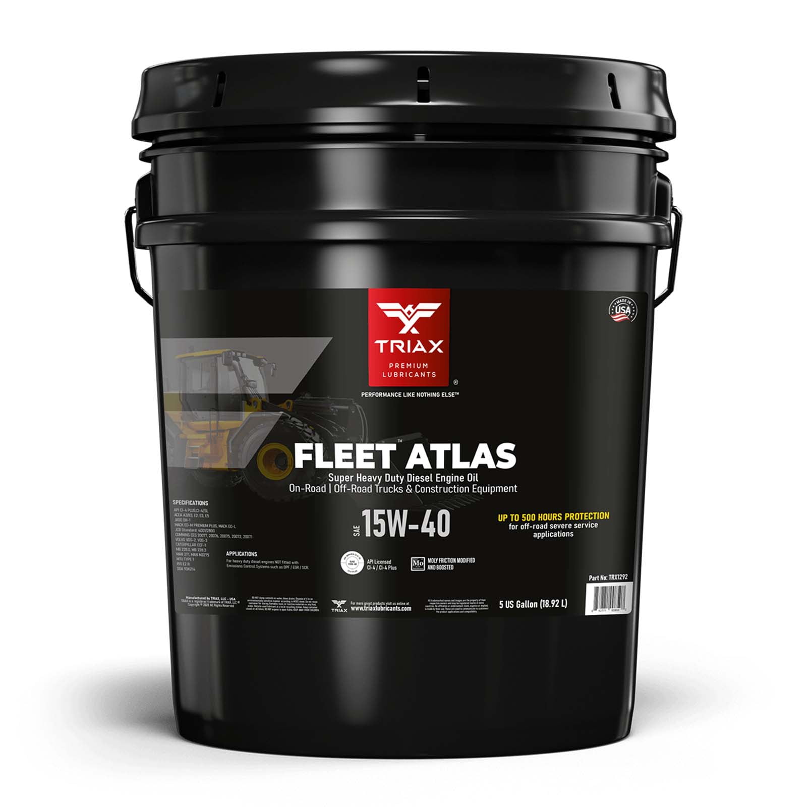 TRIAX Fleet Atlas 15W-40 API CI-4/CI-4 Plus Super Heavy Duty Diesel ...