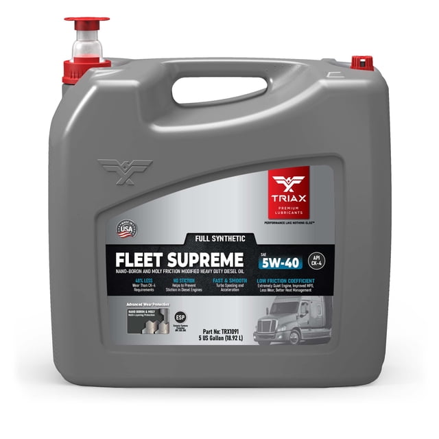 TRIAX Fleet 5W-40 Oil | Transport vehicle oil - Walmart Business Supplies