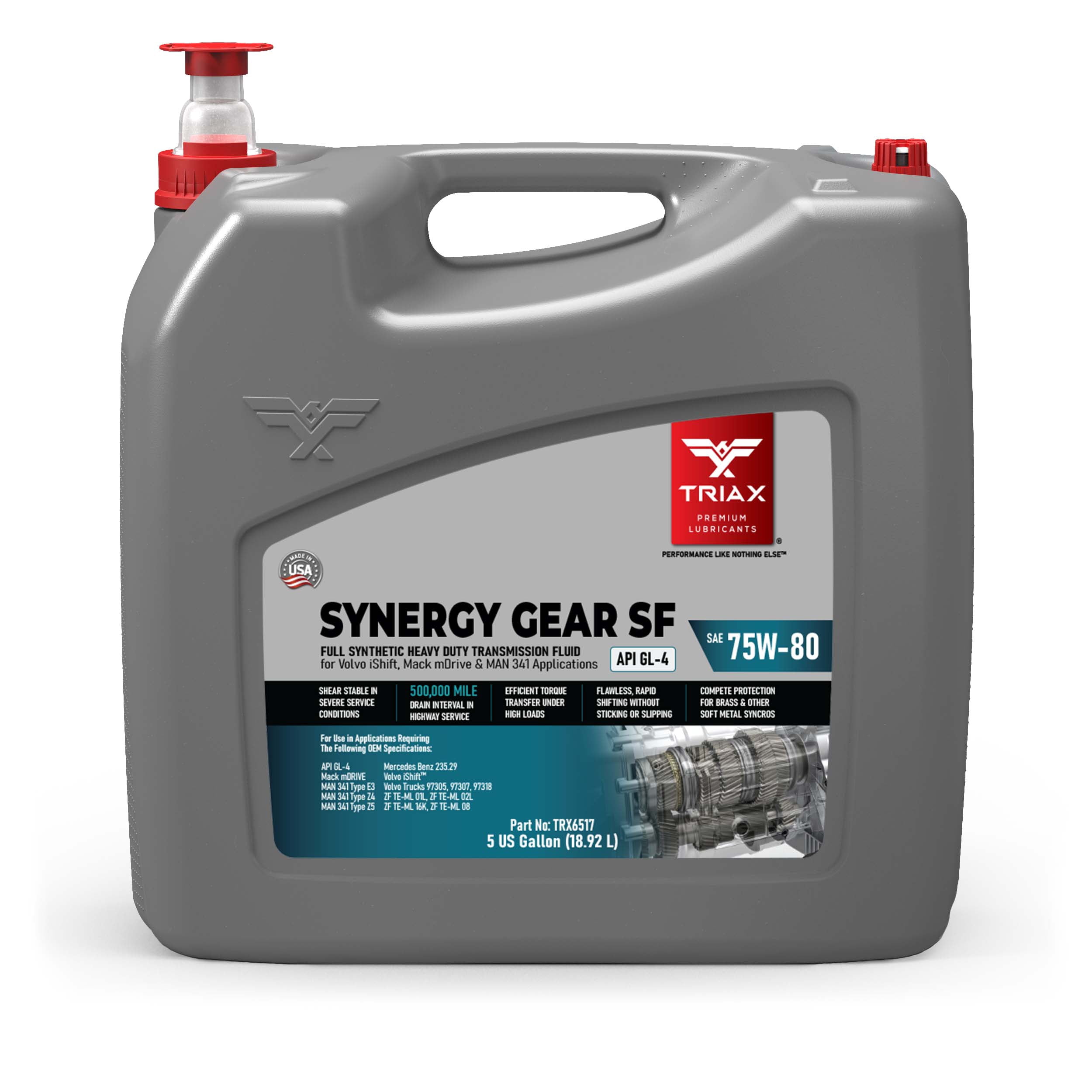 TRIAX Synergy Gear SF 75W-80 GL-4 Full Synthetic Manual Transmission ...