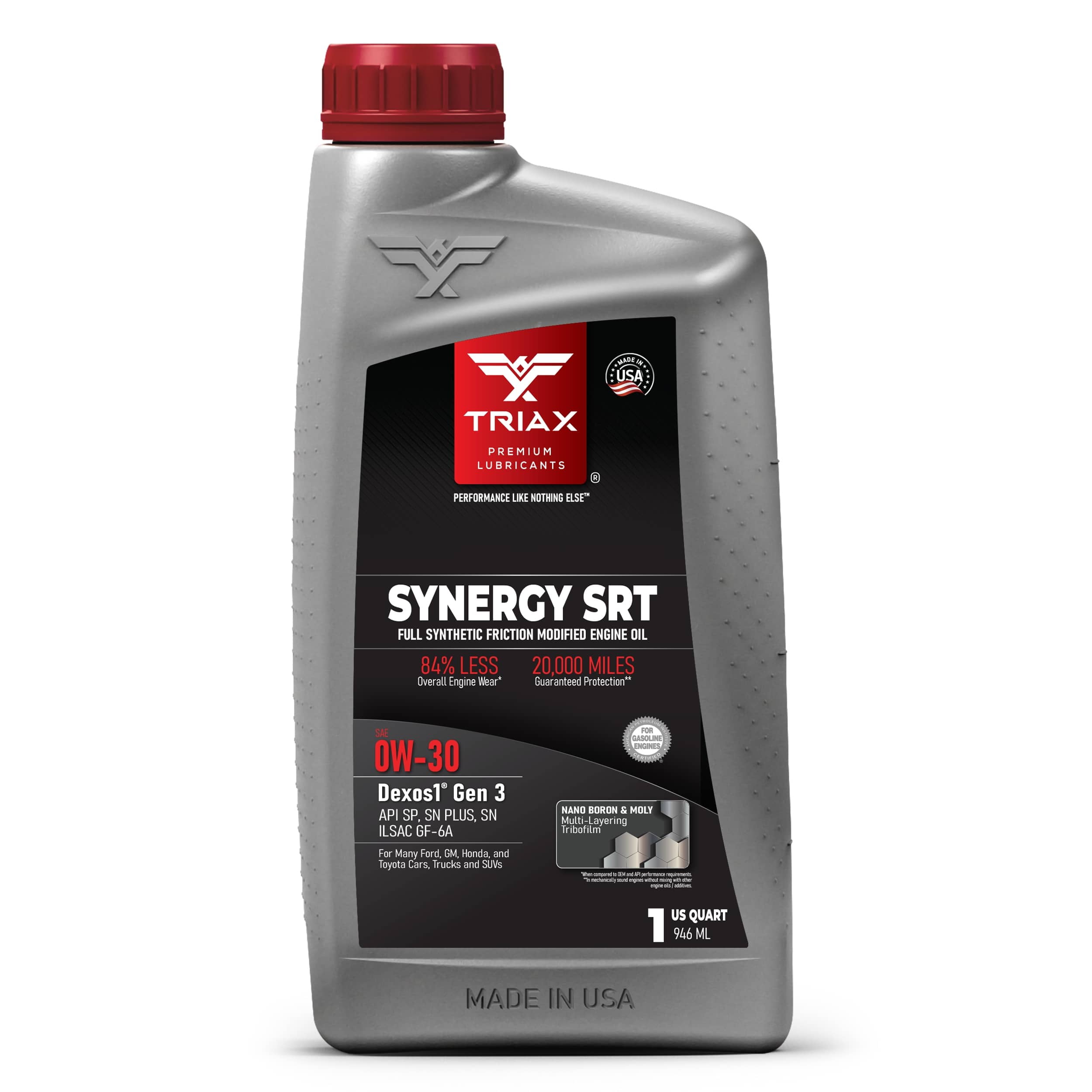 TRIAX Synergy SRT 0W-30 Full Synthetic Engine Oil, 1 Quart - Walmart.com