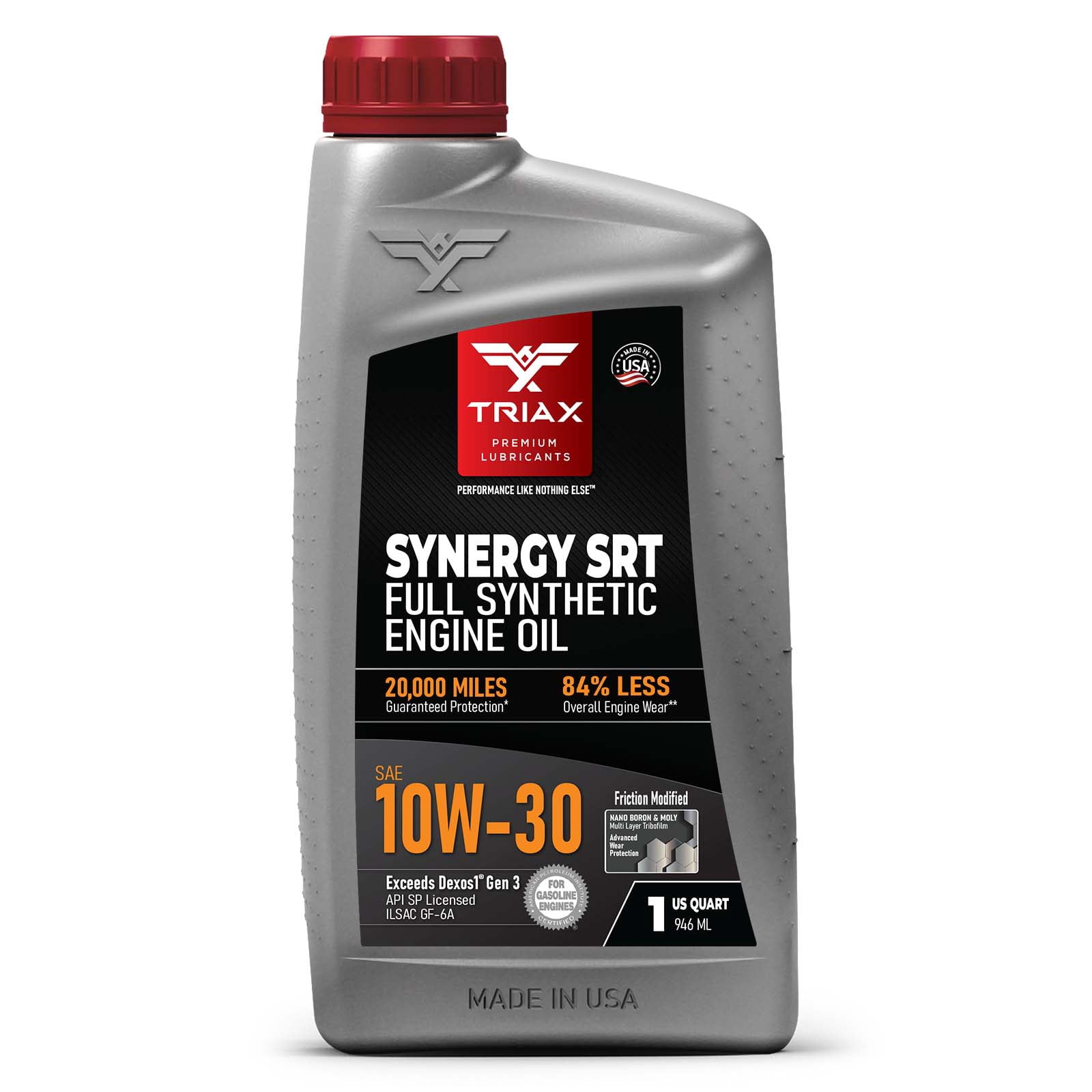 TRIAX Synergy SRT 10W-30 Full Synthetic Engine Oil, 1 Quart - Walmart.com