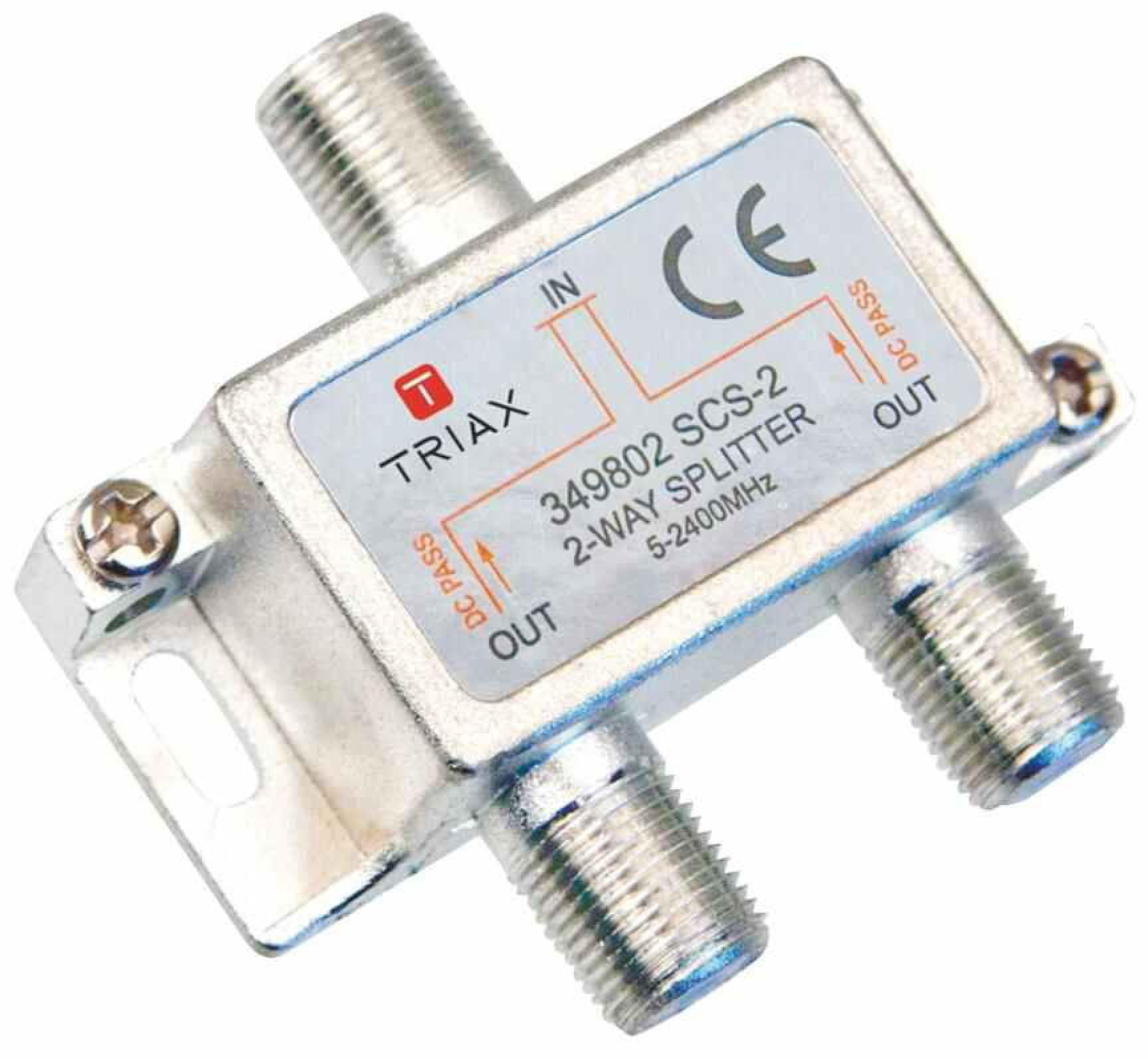 TRIAX - TSS-SAT 2 Way Satellite Splitter, 5-2400MHz - Walmart.com