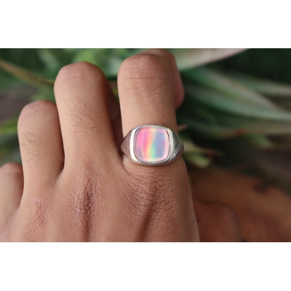 TRIDHA SILVER- 925 Sterling Silver Fire Opal Ring Sterling Silver ...
