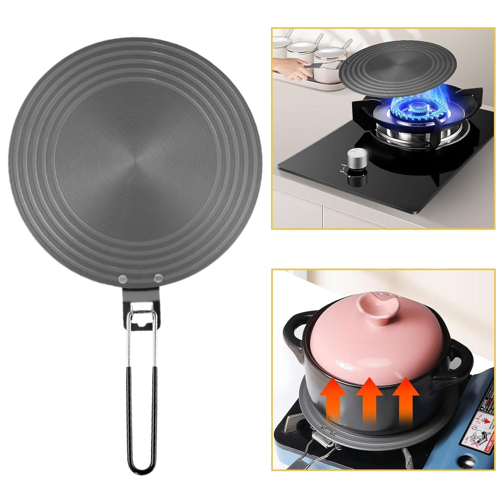 TRIEIY Multifunctional Anti-Burning Black Heat Conduction Plate Thawing ...