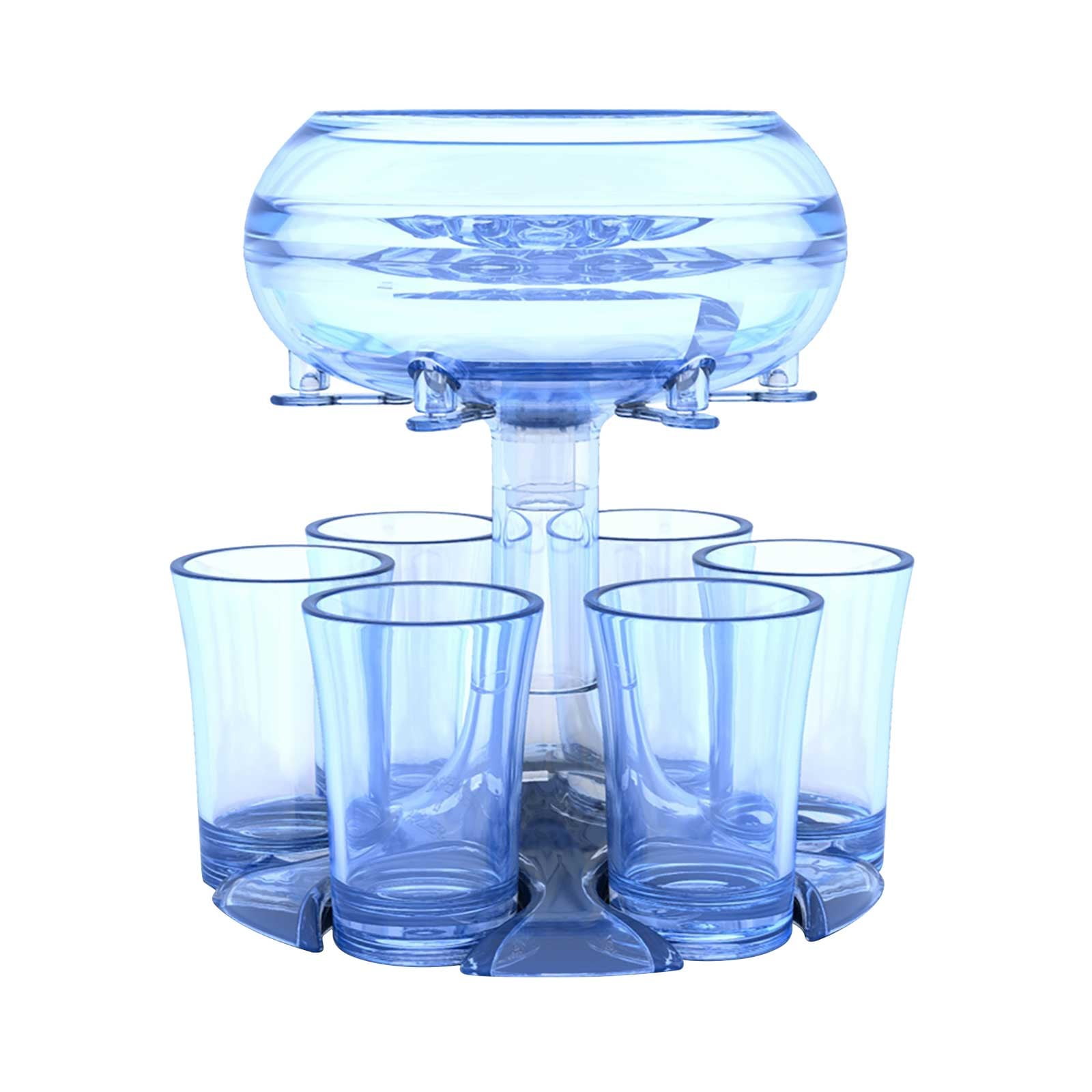 TRIEIY Pourer 6 Shot Glass Dispenser and Holder Dispenser Cocktail ...