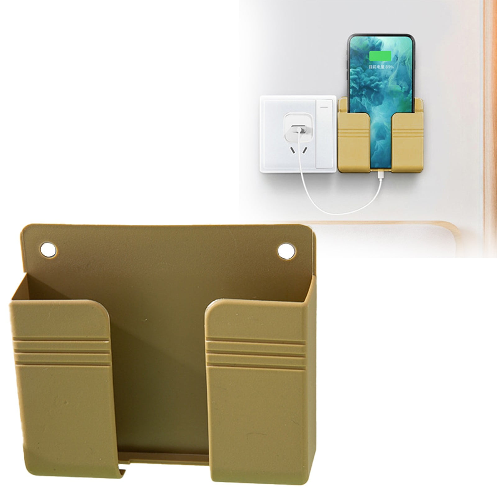 TRIEIY Storage Shelves Wall-Mounted Mobile Phone Charging Box Bracket ...