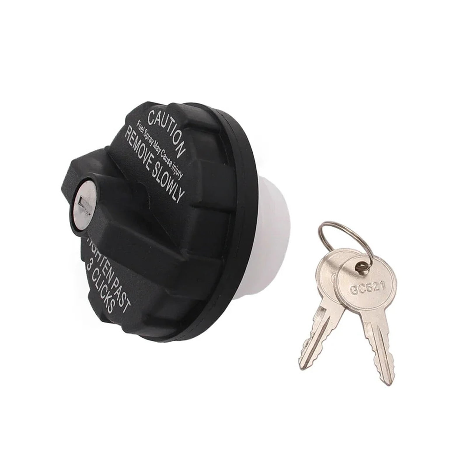 TRIFUNESS 1 Pcs Auto Black Locking Fuel Gas Cap For Jeep For Wrangler ...