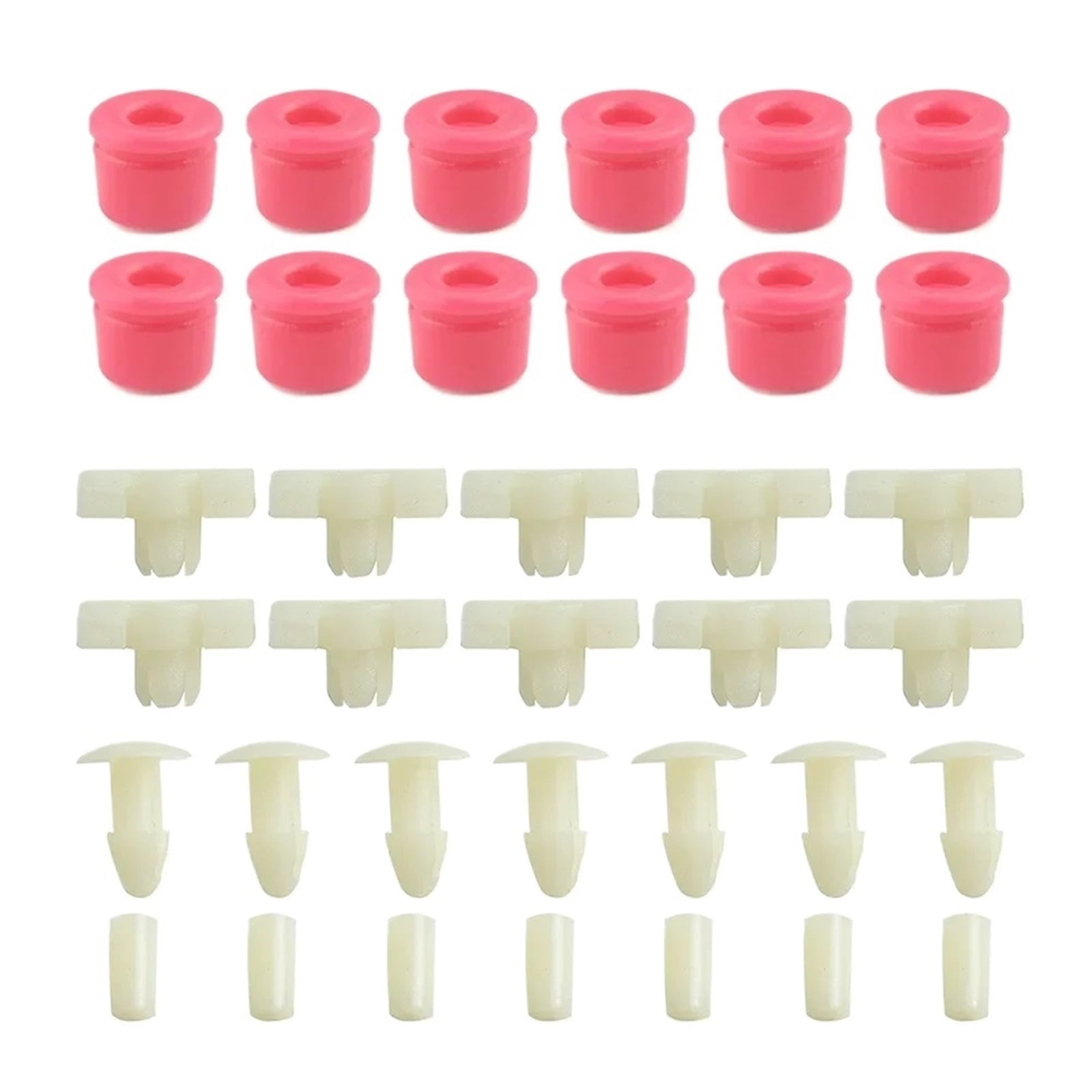 TRIFUNESS 52pcs Clamps Plugs Grommets Door Gasket Strip Trim Clips Set ...