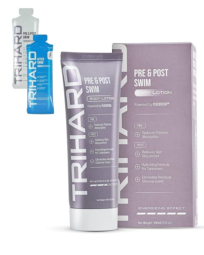 TRIHARD Pre & Post Swim Body Lotion, Post and Pre Swim Lotion for ...