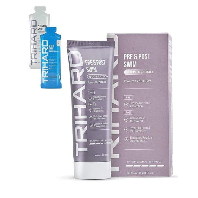 TRIHARD Pre & Post Swim Body Lotion, Post and Pre Swim Lotion for ...