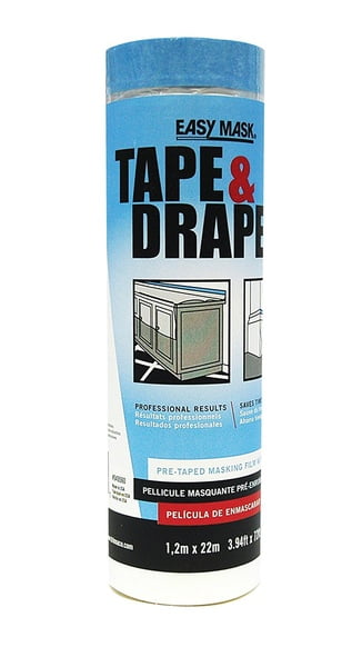 TRIMACO 949560 Masking Film Easy Mask 48" W X 72 ft. L X 0.5 mil Pre ...