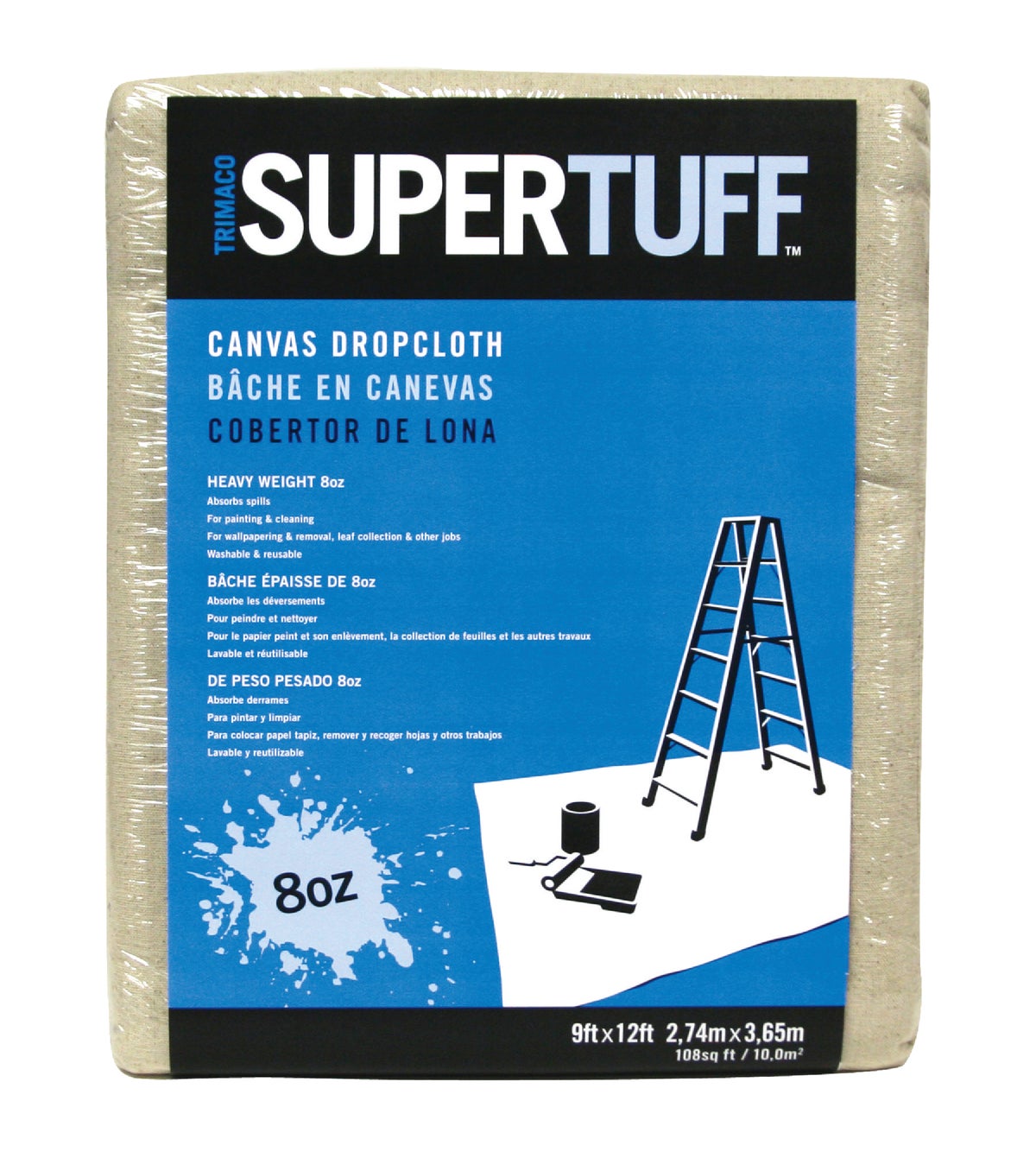 TRIMACO INC Trimaco SuperTuff Heavyweight Canvas Drop Cloth Tan ...