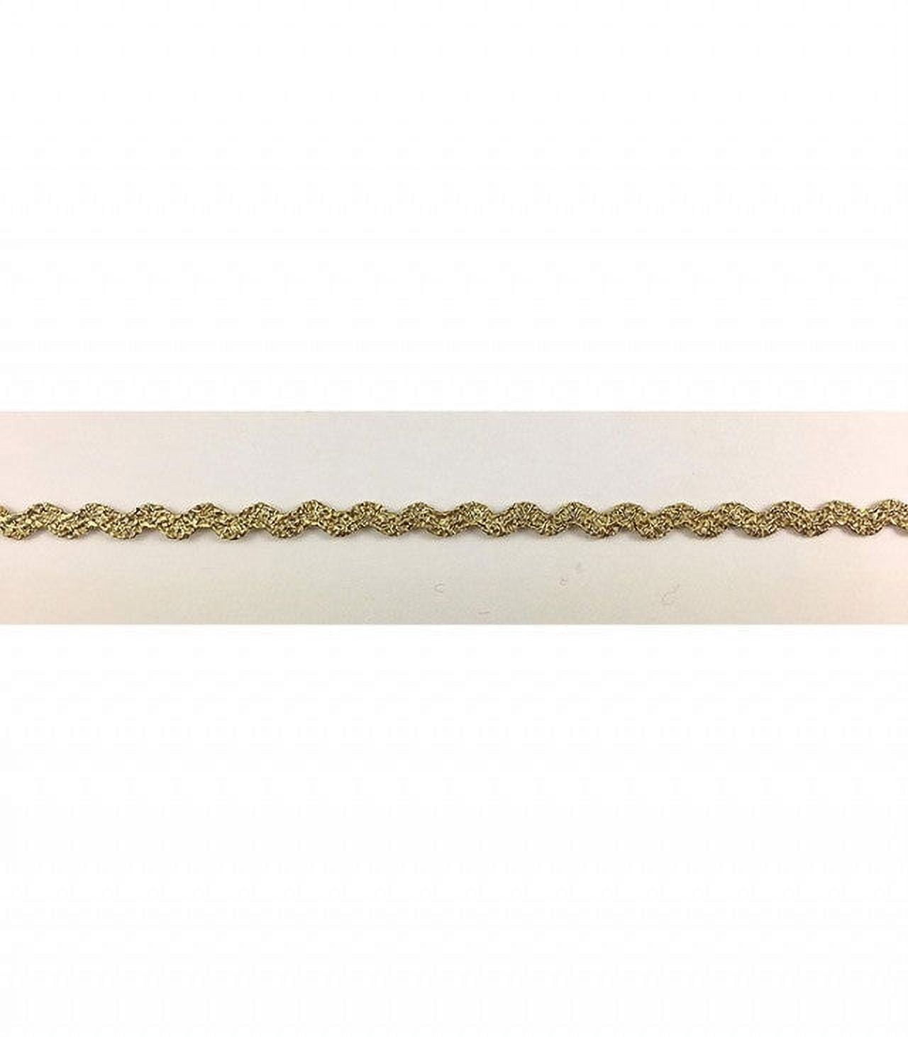 TRIMPLACE 3/16 INCH MINI GOLD METALLIC RIC RAC - Walmart.com