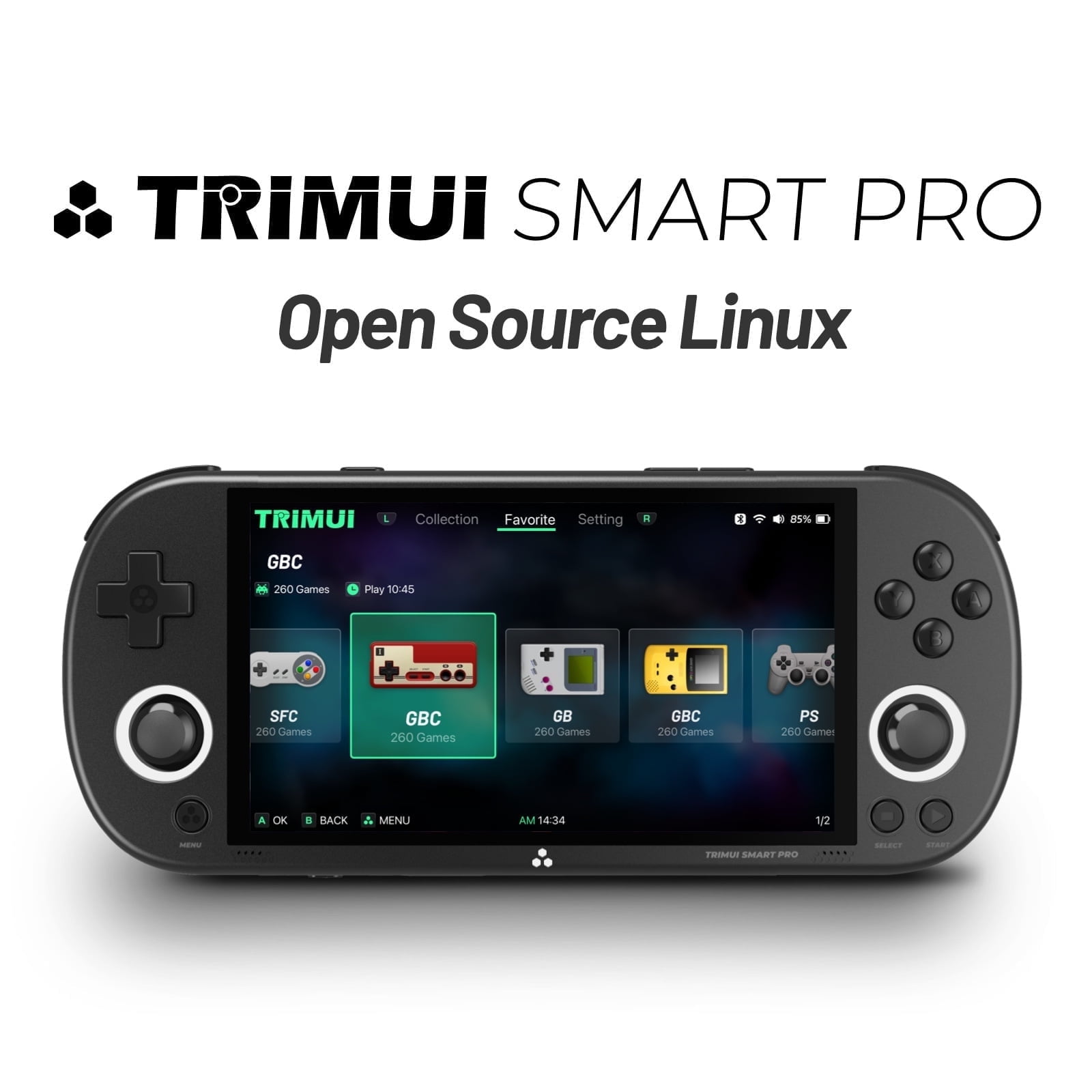 TRIMUI Smart Pro open source handheld GBA retro handheld game console PS arcade FC Sega IPS HD ...