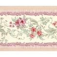 TRIMZ Floral Wallpaper Border - Kitche Decor - Pink Rose, Lavender ...