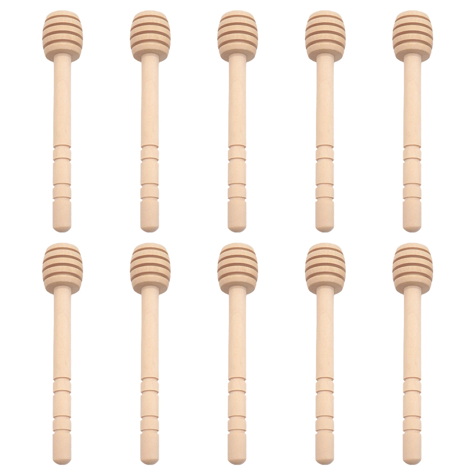 TRINGKY 10 Pack Wood Honey Dipper Sticks Mini Honey Dippers Honey Wand ...