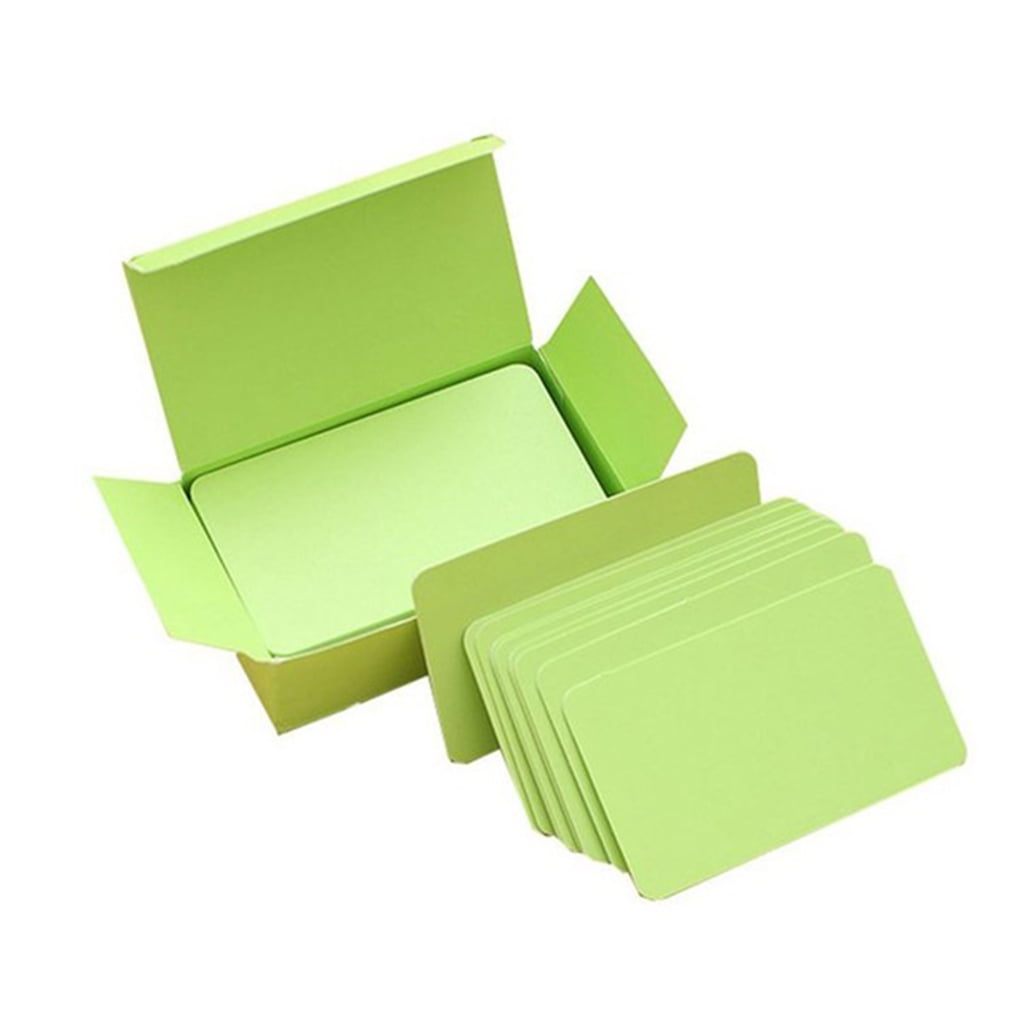 TRINGKY 100PC Small Blank Paper Message Note Business Cards Double ...