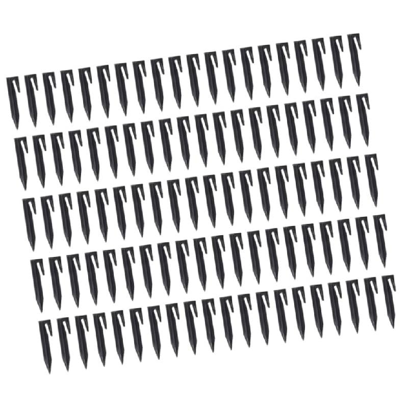 TRINGKY 100Pcs Ground Spikes Fixing Pin Garden Lawns Peg Landscape ...