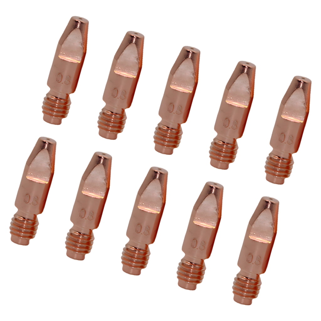 TRINGKY 10Pcs 0.8/1/1.2mm Welding Tips Coppers Welding Nozzles For ...
