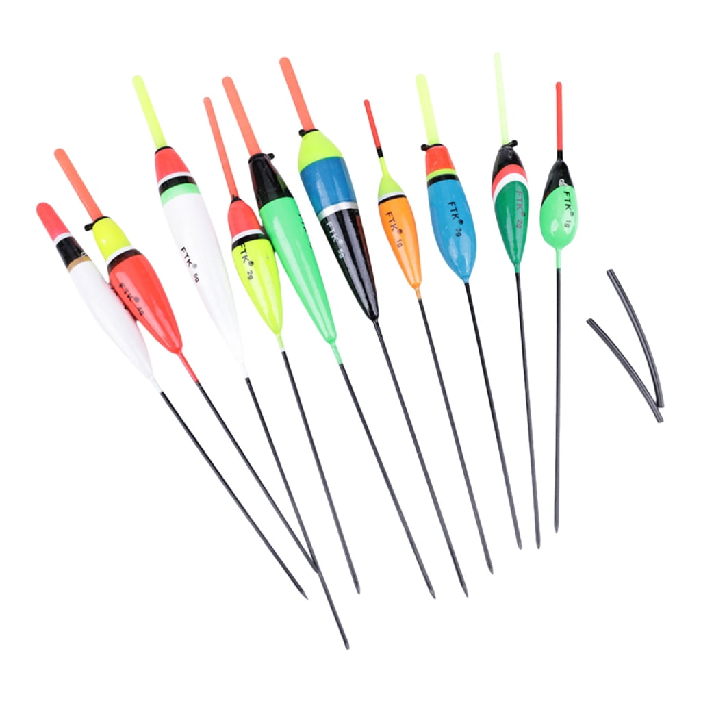 TRINGKY 10Pcs Float Buoys Bobber Stopper Fishing Tackle Fishing Light ...