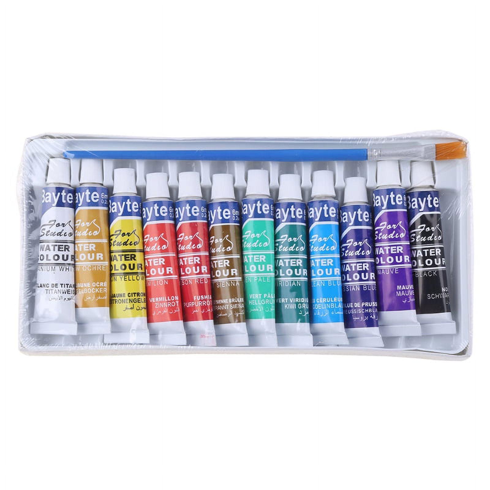 TRINGKY 12 Colors Tubes 6ml Paint Tube Drawing Painting Watercolor ...