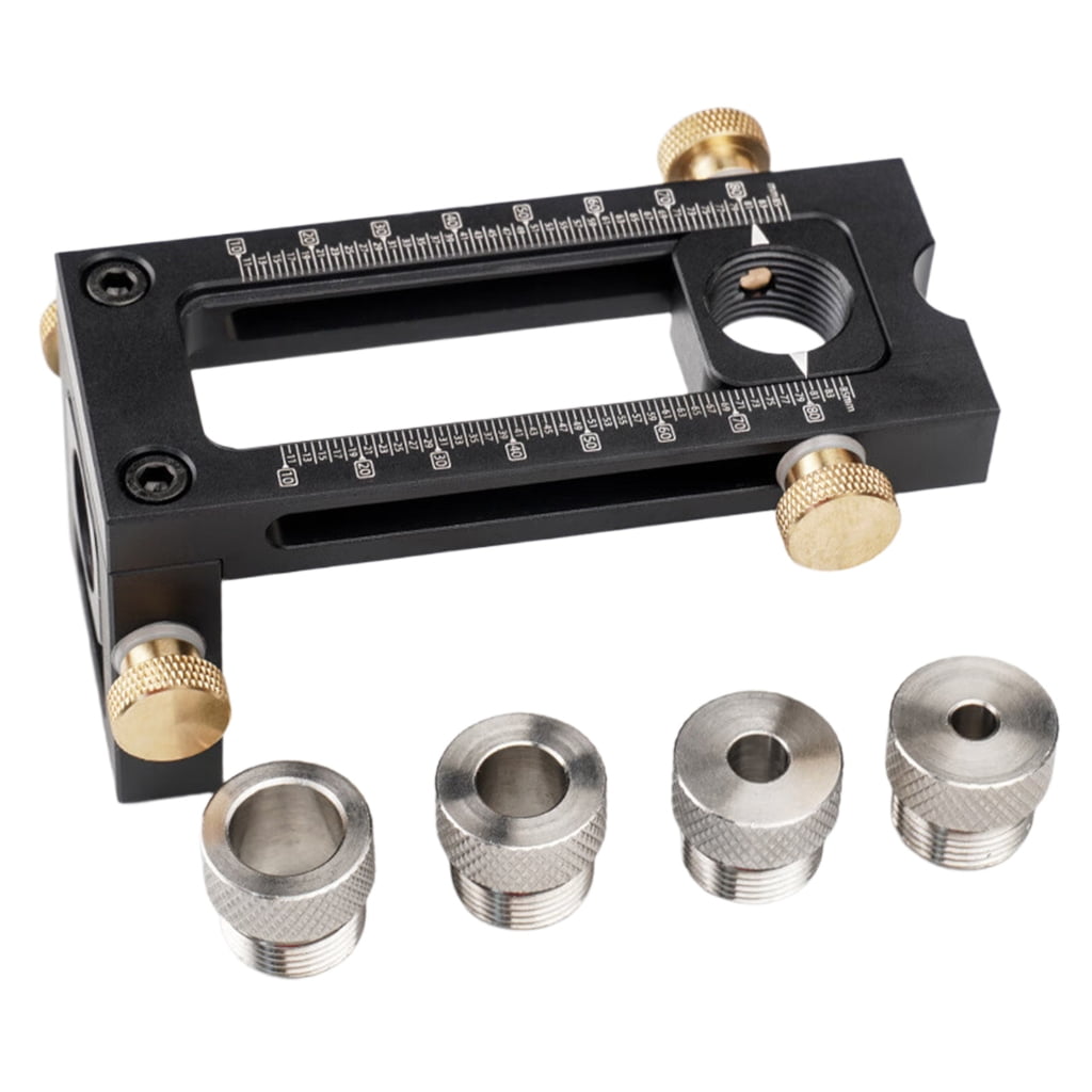 TRINGKY 2 In 1 Drill Guide Doweling Jigs Bed Cabinet Screw Punching ...